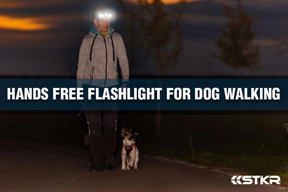 Hands Free Flashlight for Dog Walking - STKR Concepts