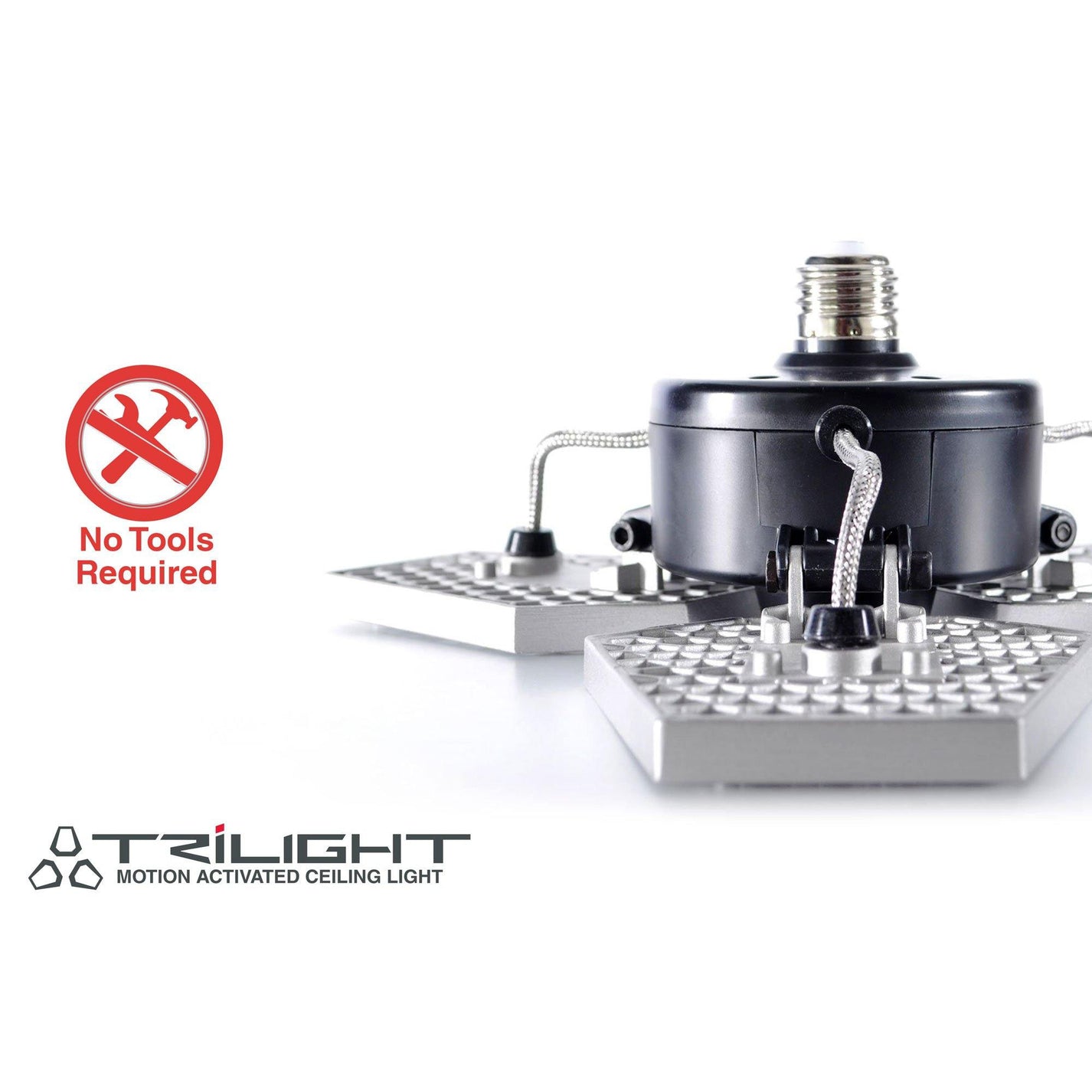 TRiLIGHT - Motion Activated Garage Ceiling LED Light by STKR Concepts