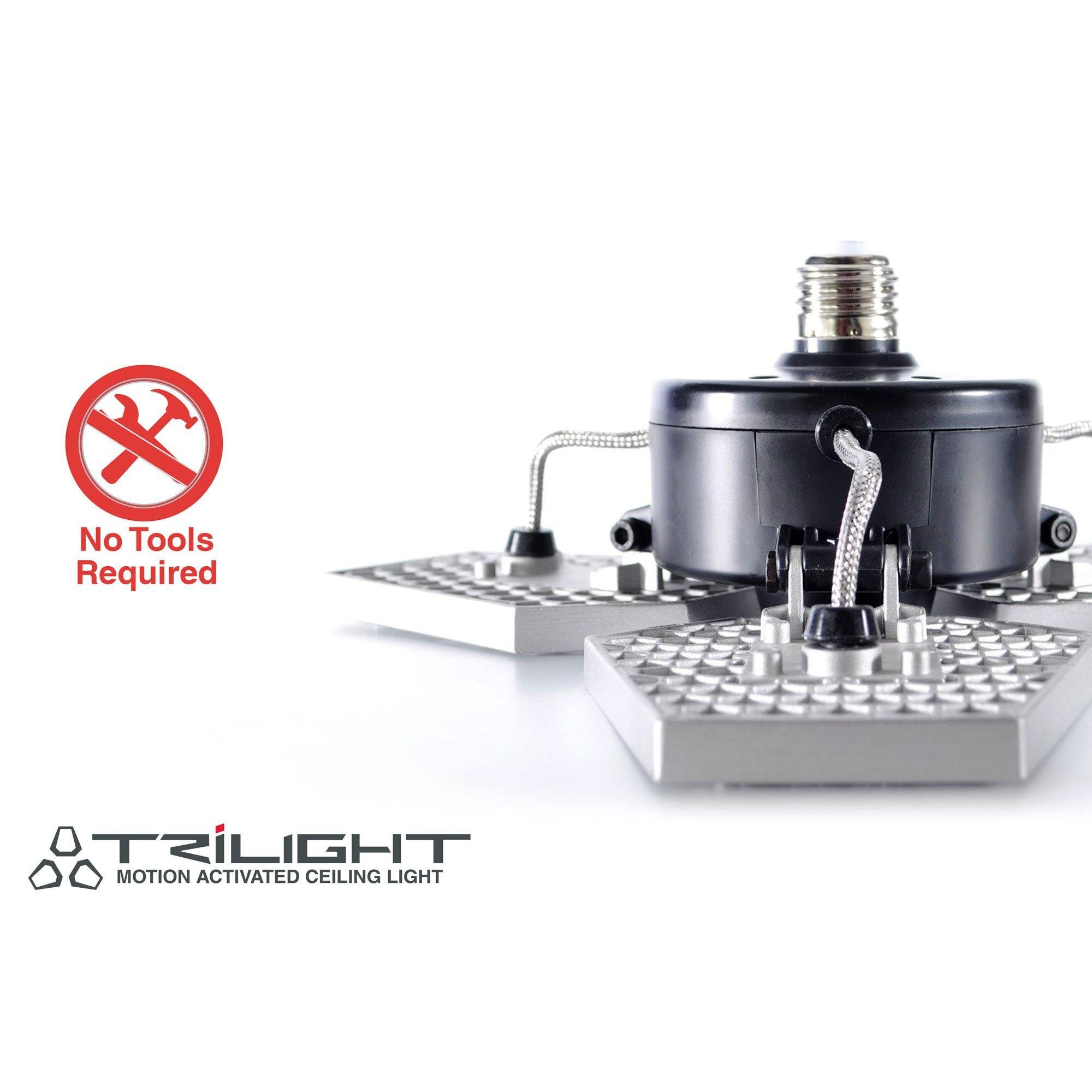 STKR - TRiLIGHT - Motion Activated Garage Ceiling Light by STKR Concepts